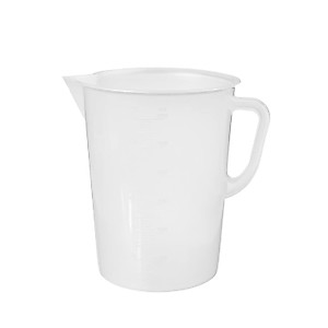 0.8Gallon, 100oz Polypropylene Beakers, Measure Pitcher, Food Grade Measuring Cup, 0-3000ml Conversion Chart, Graduated,Chemicals Pool, Mix Paint, Lab, Kitchen