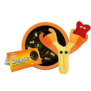 GIANTmicrobes Antibody Plush, Blood Cell Plush, Blood Bank Laboratory Gifts, Lab Tech Gifts, Hematology Gifts, Leukemia Gifts, Get Well Gifts