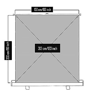WASJOYE Green Screen Background with Stand, Portable Collapsible Chroma Key Backdrop, Auto-Locking Wrinkle-Resistant Photography Background for Video, Live Game, Studio, Black Case, 6.5 x 5 FT