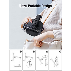 Elitehood Tablet Stand, Height Adjustable, 360 Rotating, Compatible with 4.7"-11" Tablets and Phones