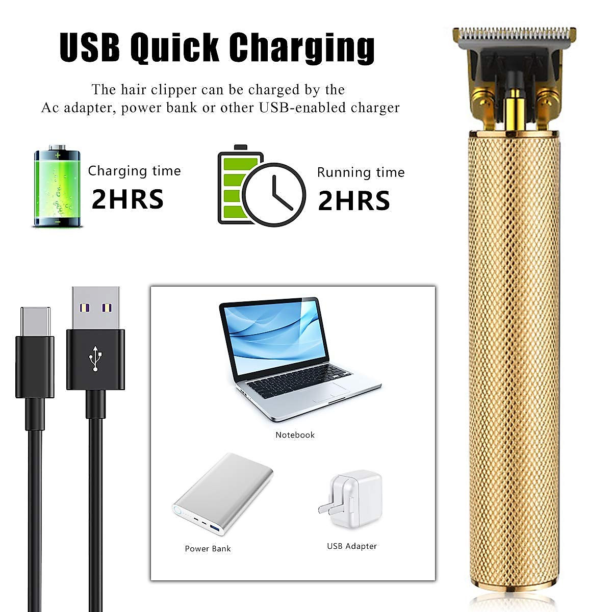 Professional Hair Clippers for Men, Cordless Zero Gapped T-blade Barber Trimmers Electric Hair Trimmer Close Cutting Kit for Mens Baldheaded Detail Beard Ornate Shaver Barbershop