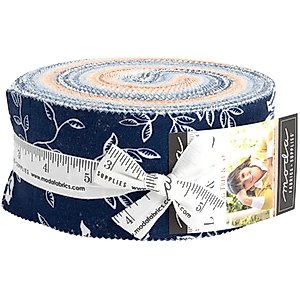 Moda Fabrics Denim & Daisies Jelly Roll by Fig Tree Co 35380JR