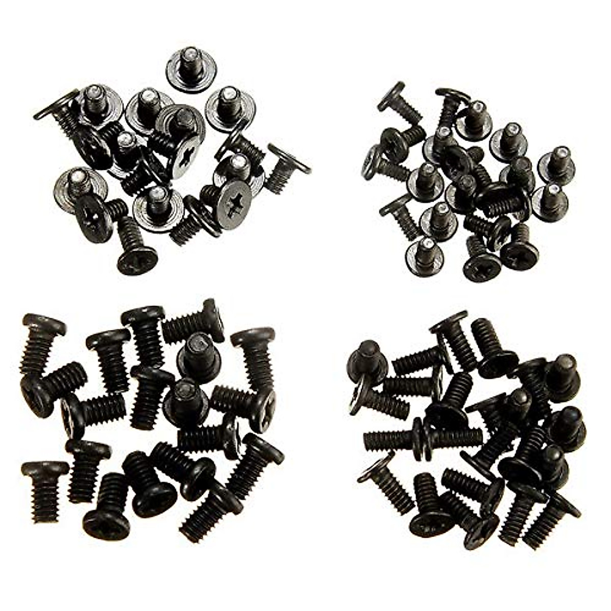OPYTR Screw Anchors 300pcs Black Computer Parts Metal Screws Set for Laptop Computers in Stock Anchors