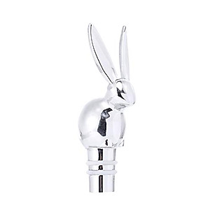 YARNOW Easter Bunny Rabbit Wine Stoppers Reusable Wine Bottle Stopper Decorative Unique Wine Accessories Easter Gift for Wine Lovers
