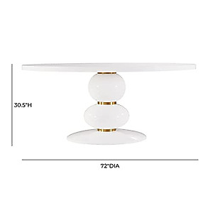 TOV Furniture Arianna 72" Round Dining Table