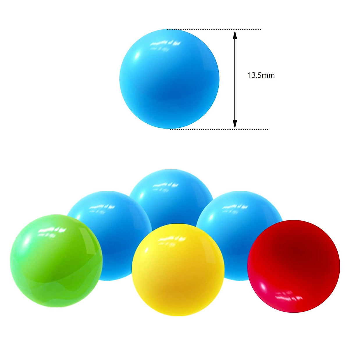 Hotusi 120Pcs Game Replacement Marbles Balls Compatible with Hungry Hungry Hippos