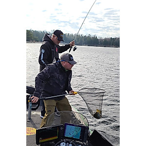 Frabill Conservation Telescoping Handle Net | Teardrop Hoop Size: 20" X 23" | Telescoping Handle: 35-60" | Netting: Tangle-Free Micromesh | Net Depth: 18"