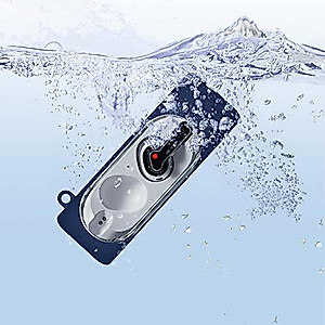 USTIYA Case for Nothing Ear Stick Protective Silicone Case with Keychain Cover (Black)