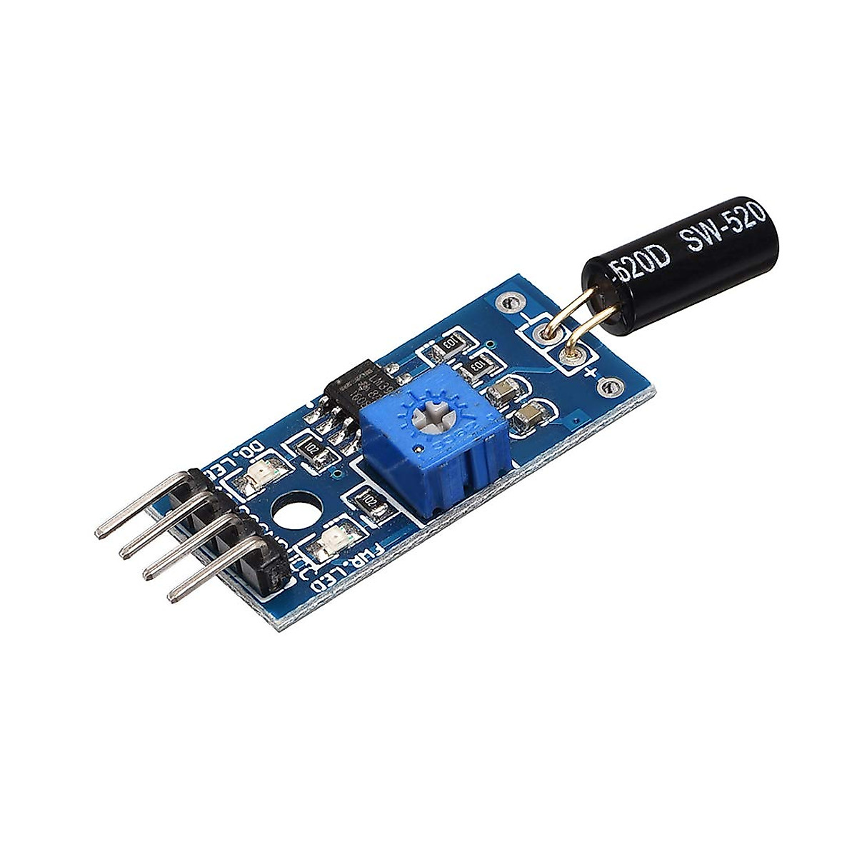 uxcell® Angle Sensor Module SW-520D Ball Switch Tilt Sensor Module for Arduino