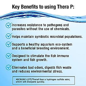 Microbe-Lift THERAPH16 TheraP Fish Care Treatment for Freshwater and Saltwater Home Aquariums and Tanks, 16 Ounces