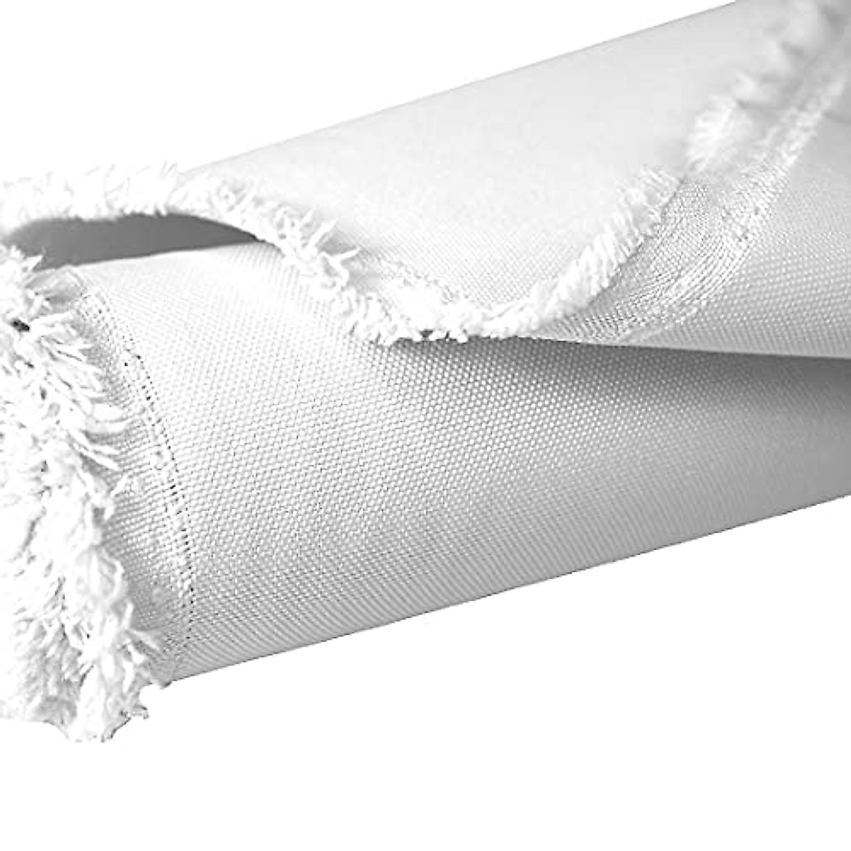 Mybecca Canvas Marine Fabric 600 Denier Indoor/Outdoor White 1 Yard1 Yard (36" x 56")(Cut Separate by Yard for Prime Orders)56" x 36" (3 ' x 4.7')