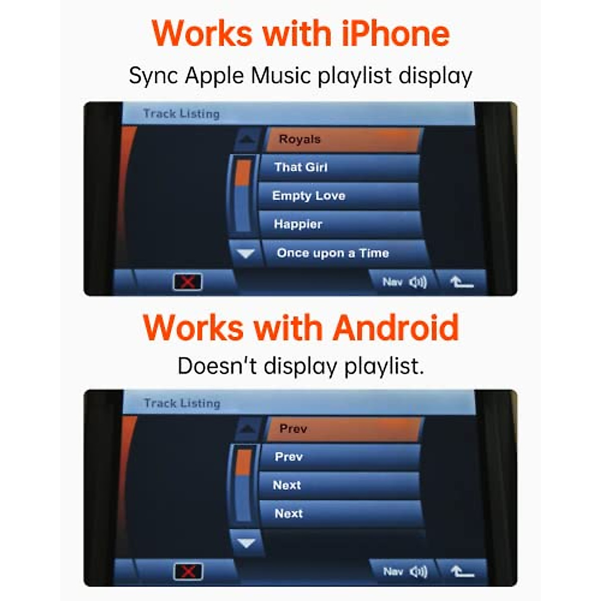 GITANK Bluetooth 5.0 aptX-HD Adapter for Range Rover, Land Rover, Jaguar iPod iPhone Music Interface Wireless Audio Car Kit