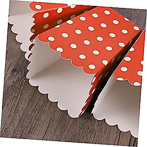 Alasum 48 Pcs Popcorn Boxes Disposable Containers Poptarts Paper Snack Boxes Paper Popcorn Buckets Polka Dot Decorative Items Red Popcorn Containers