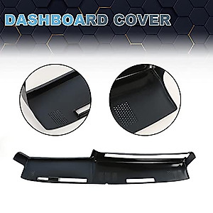PIT66 Dash Cover Compatible with 1981-1991 GMC Chevy Trucks Dashboard Cover Dark Blue