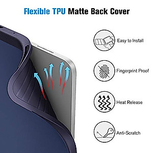 Fintie Folio Case for iPad Air 11-inch M2 (2024), iPad Air 5th / 4th Generation (2022/2020) 10.9 Inch, Multi-Angle Viewing Soft TPU Cover with Pocket & Pencil Holder, Blooming Hibiscus