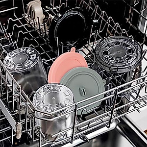 YQL Creami Pint Containers with Silicone Lids Replacement for Ninja Creami Pints and Lids,16oz Cups Compatible with NC301 NC300 NC299AMZ Series Ice Cream Maker,Dishwasher Safe&Leakproof(2 Pack)