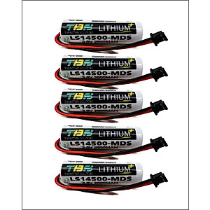 5pc Mitsubishi 3.6 Volt PLC Replacement Battery ER6V-C119B, MR-J3BAT