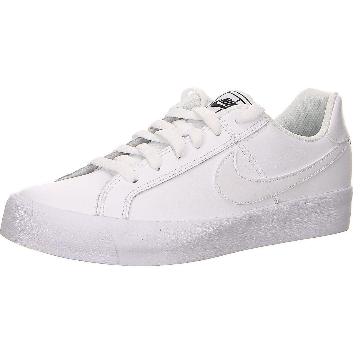Nike Women's Court Royale AC Sneaker, White/White-Black, 7 Regular US