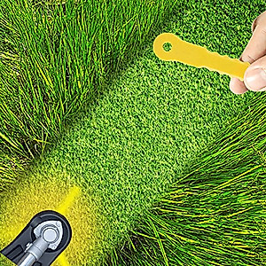 FourShow 30Pcs Replacement Blades Compatible with Weed Warrior Push-N-Load 3 Blade Trimmer Head and Pivotrim Hybrid 2-N-1 Head