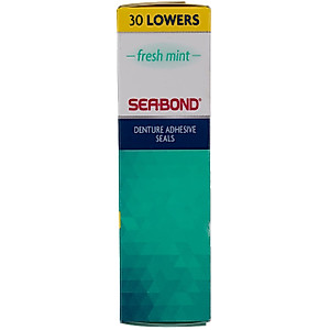 Sea-Bond Denture Adhesive Wafers, Lowers, Fresh Mint 30 ct