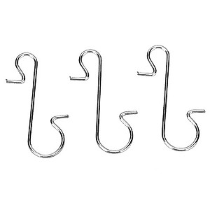 Fdit Hooks,Mini 1 Inch S Hooks, Metal Hangers Hanging Hooks Multi-Purpose Metal S-Shaped Hooks for DIY Crafts Decoration, Pack of 100(White)