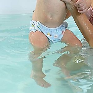 Pink Swim Diapers, Mambobaby Adjustable Stylish Fits Diapers, Waterproof, Reusable for Baby & Newborn Gift 0-24 Months/33 lbs