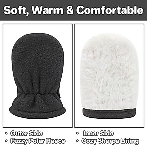 qikqik Baby Gloves 0-6 Months Infant Mittens Baby Mittens 6-12 Months Baby Winter Mittens Baby Winter Gloves Baby Boy Mittens