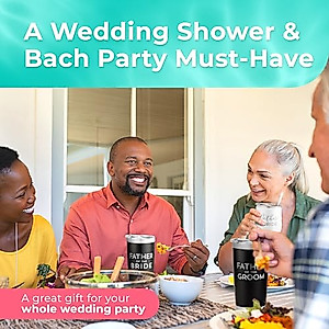 Mother of the Bride Engraved Stainless Steel Tumbler Cup with Lid and Straw - Gift for Mom - Bride, Bridal Shower, Wedding, Engagement Party - Mom's Travel Tumbler - Travel Mug for Bride's Mom