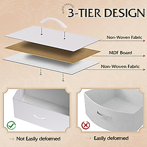 WLIVE White Dresser for Bedroom with 10 Drawers, Chest of Drawers with Side Pockets and Hooks, PU Storage Dresser, Sturdy Metal Frame, Drawers Organizer Unit for Living Room, Hallway, Closet