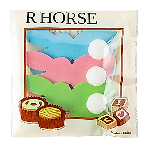 R HORSE 3Pcs Easter Wooden Rabbit Shaped Tiered Tray Decoration Blue Pink Green Easter Rustic Farmhouse Decor Rabbit Shaped Sign Shelf Easter Stand Display Photo Prop