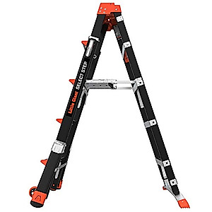Little Giant Ladders, Select Step, 5-8 foot, Stepladder, Fiberglass, Type 1AA, 375 lbs weight rating, (15130-001)