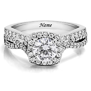 3 Carat(ctw) Round-Cut Moissanite Wedding Ring Sets for Women,10K 14K 18K Real Gold Engagement Ring Sets,Bridal Sets with Free Engraving Size 5-11 (18K Gold)