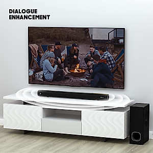 PHEANOO Sound Bar Compatible with Dolby Audio, Roku TV Ready, Sound Bars for TV with Subwoofer, Bluetooth 5.0/HDMI ARC/Optical/AUX/RCA Connection