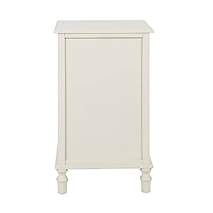 Decor Therapy Simplify 3-Drawer Accent Table, Buttermilk 15.75 in x 11.8 in x 26 in
