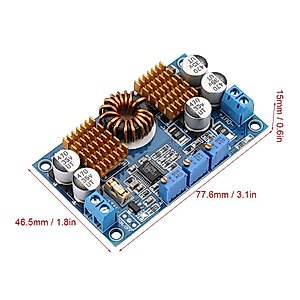 LTC3780 Automatic Step UP/Down Converter, DC to DC 5-32V to 1V-30V Boost/Buck CC CV Power Module