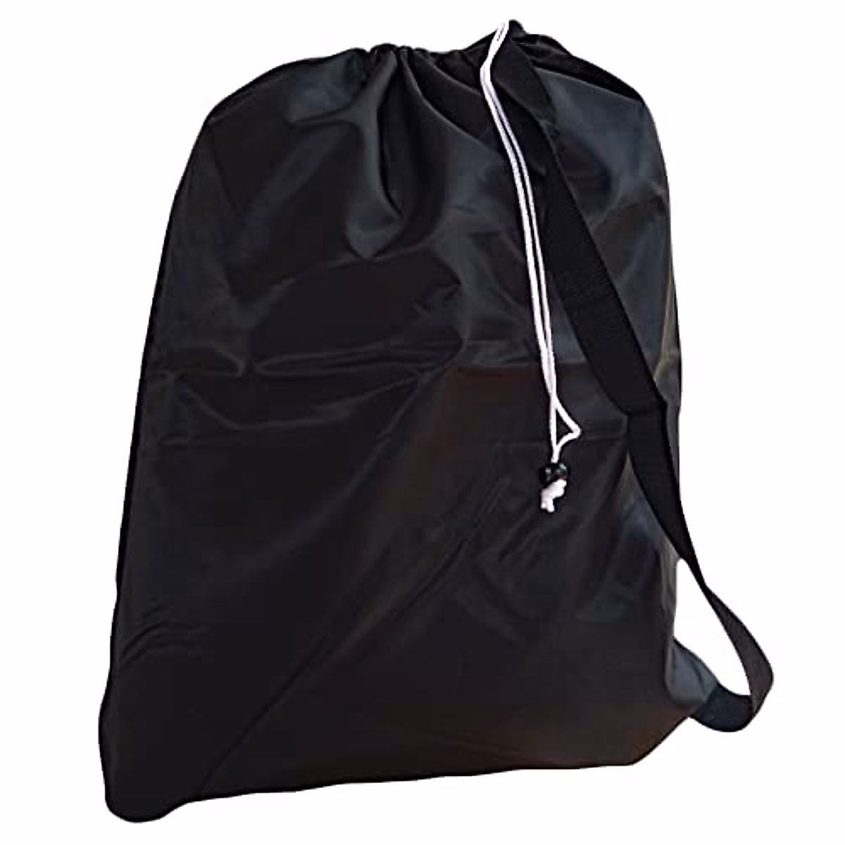 Black Laundry Bag with Strap, Drawstring, Large Size 30x40, Choose from 16 Colors