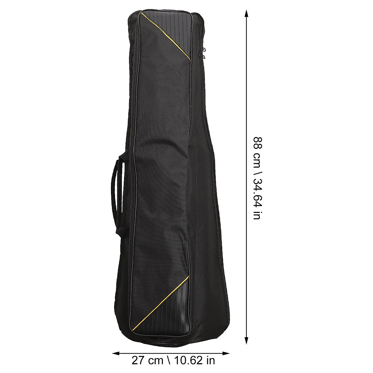 Generic Trombone Bag Gigbag Oxford Waterproof Alto Tenor Trombone Backpack with Adjustable Shoulder Strap Padded Trombone Carrying Bag Soft Case (black), 91X37X7CM, (14DG2337LIRE)