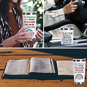 tGifGLonyi Teacher Appreciation Gifts for Women,Teachers Tumbler From Student, Gifts For Coach,Funny Socks Thank You Basket Box for New Teachers, Coffee Mug 20 oz