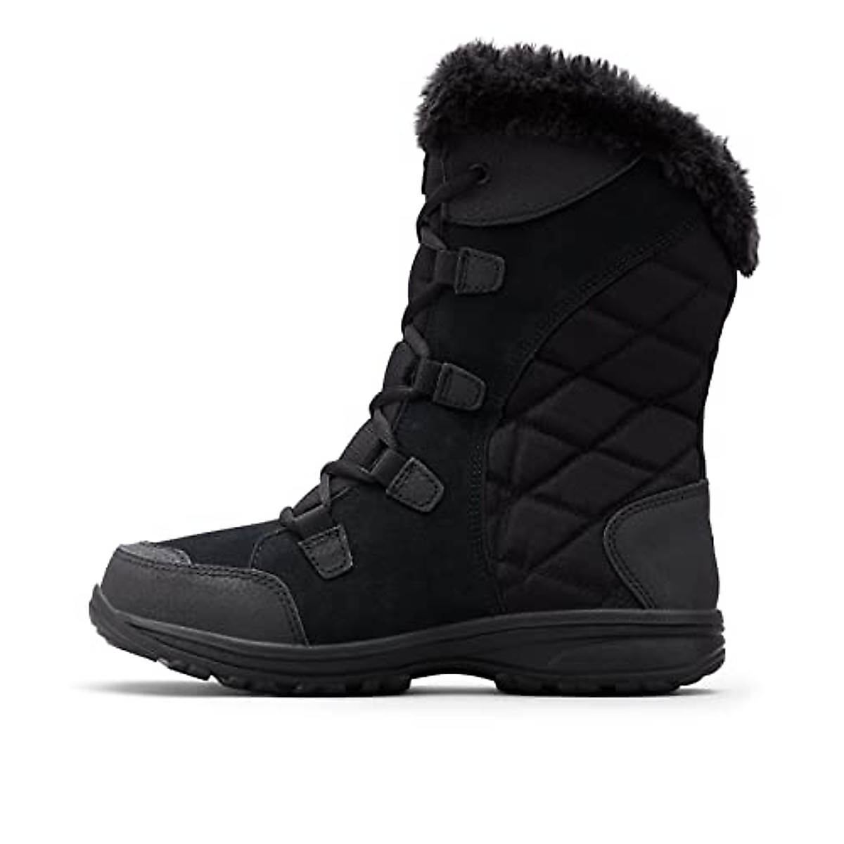 Columbia Women's Ice Maiden II Snow Boot, Black/Columbia Grey, 8.5 M US