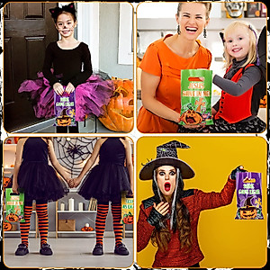 Hotop 150 Pieces Christian Pumpkin Plastic Bags Halloween Goody Bags for Sunday School Supplies Trick-or-treat Bags Church Bags Religious Halloween Party Decor