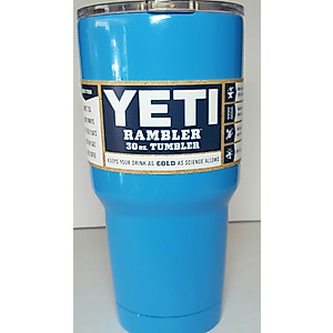 YETI Rambler, Powder-Coated -Sports Team Colors (Sky Blue) (30 Ounce)