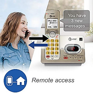AT&T EL52313 3-Handset Cordless Phone with Answering System & Extra-large Backlit Keys