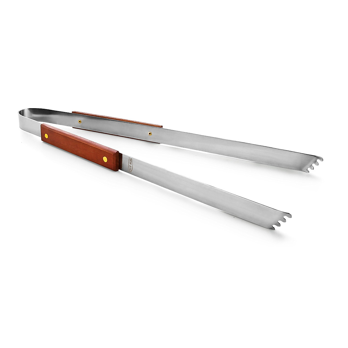 New Star Foodservice 59007 Stainless Steel Barbecue Tool Set with Solid Hard Wood Handles, Set of 4