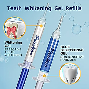 Teeth Whitening Kit with LED Light, 10X Teeth Whitening Gels, 2X Silicone Mouth Trays, Whiten Effectively in 15 Minutes Without Sensitivity, 1-9 Shades Whiter in 1-2 Weeks, 2-3X Faster Than Strips