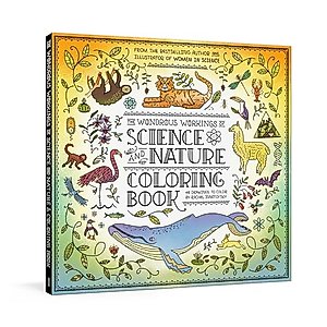 The Wondrous Workings of Science and Nature Coloring Book: 40 Line Drawings to Color