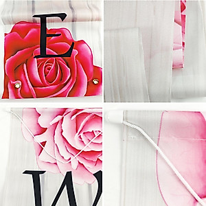 LOONELO Welcome Home Porch Banner Decorations with 70.8"X11.8"，Floral Welcome Home Spring Summer Flower Door Sign for Graduation Retirement Military Army Homecoming Decorations