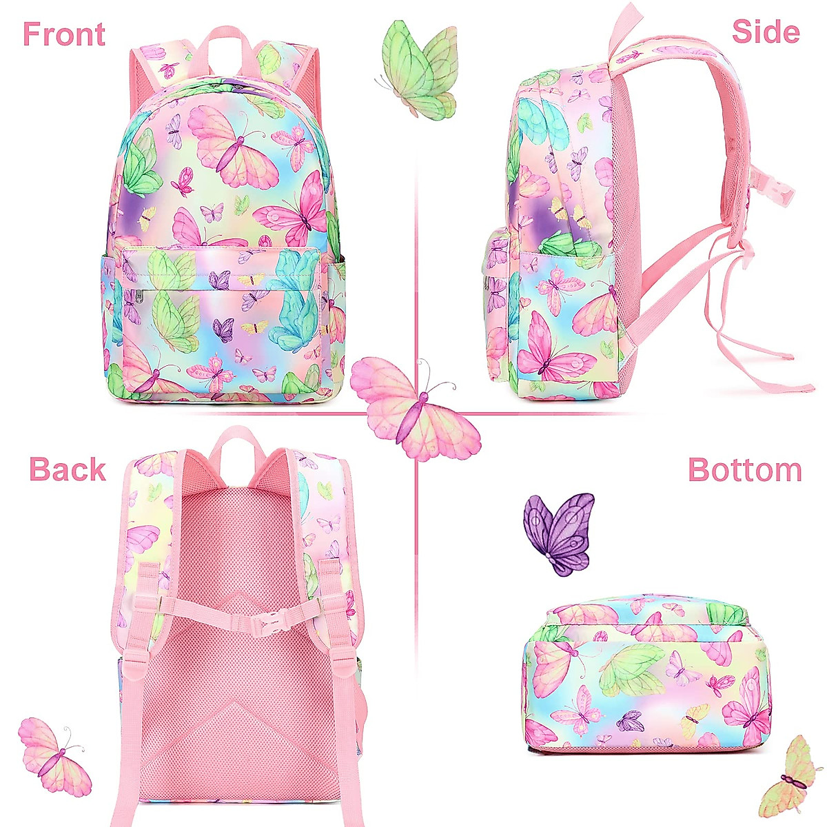 CAMTOP Backpack for Girls Boys Kids School Backpack with Lunch Box Preschool Kindergarten BookBag Set