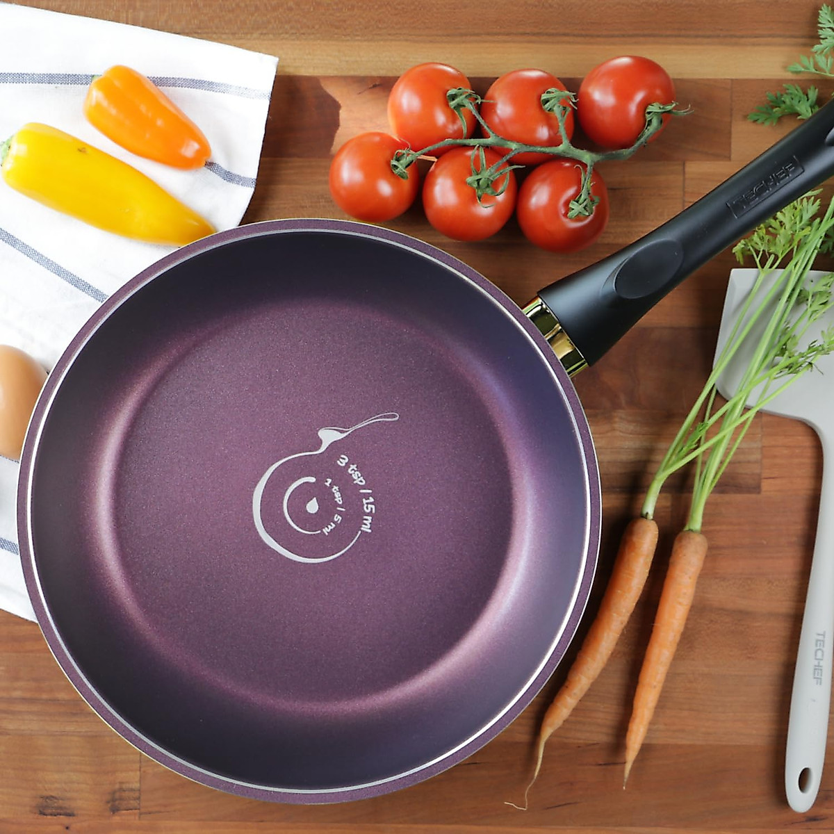 TECHEF - Art Pan Collection, 12-in Nonstick Frying Pan, Made in Korea (Frying Pan 12-in)