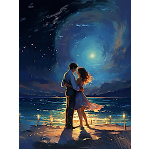 Bimkole 5D Diamond Painting Kits, Full Drill DIY Rhinestone Embroidery Set Paint with Diamonds Art by Number Kits Cross Stitch Home Wall Craft Decoration (12x16 inch)#b1149