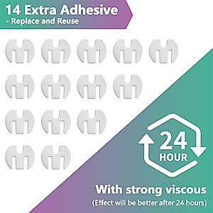 Outlet Covers (28 Pack) Self-Closing Child Proof Socket Covers 3-Prong Swivel Outlet Plug Covers Upgraded Adhesive Installation Comes with Extra Sticker Electrical Outlet Protectors for Baby
